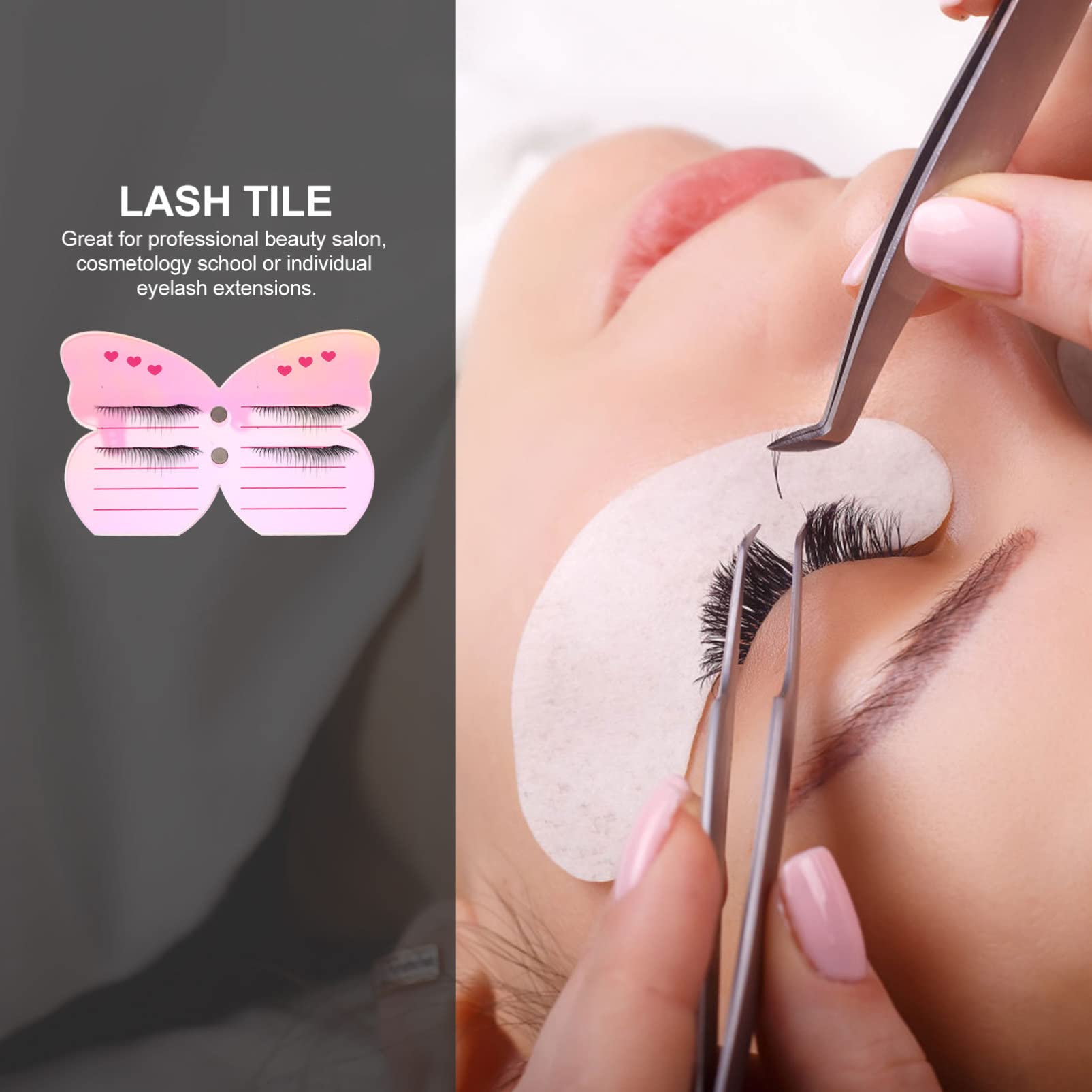 Beavorty Eyelash Display Pallets Acrylic Lash Tile Acrylic Eyelash Table Dedicated Extension Board Lash Eyelash Acrylic Board