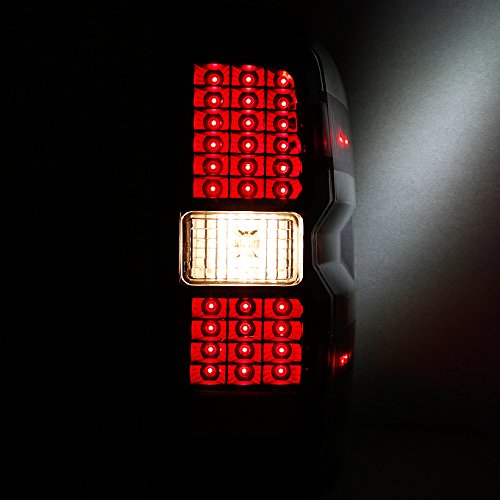 AKKON - For 2014 2015-2018 Chevy Silverado | GMC Sierra LH & RH Black Replacement LED Tail Lights Tail Lamps Pair Set
