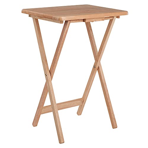 Winsome Alex 2-pc Set TV Table, Natural, 19.06 x 14.57 x 25.98"