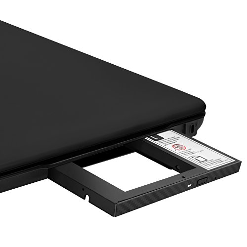 SilverStone Technology 9.5mm Laptop Optical Disc Port ODD to 2.5" SATA SSD Adapter with included external housing TS14B