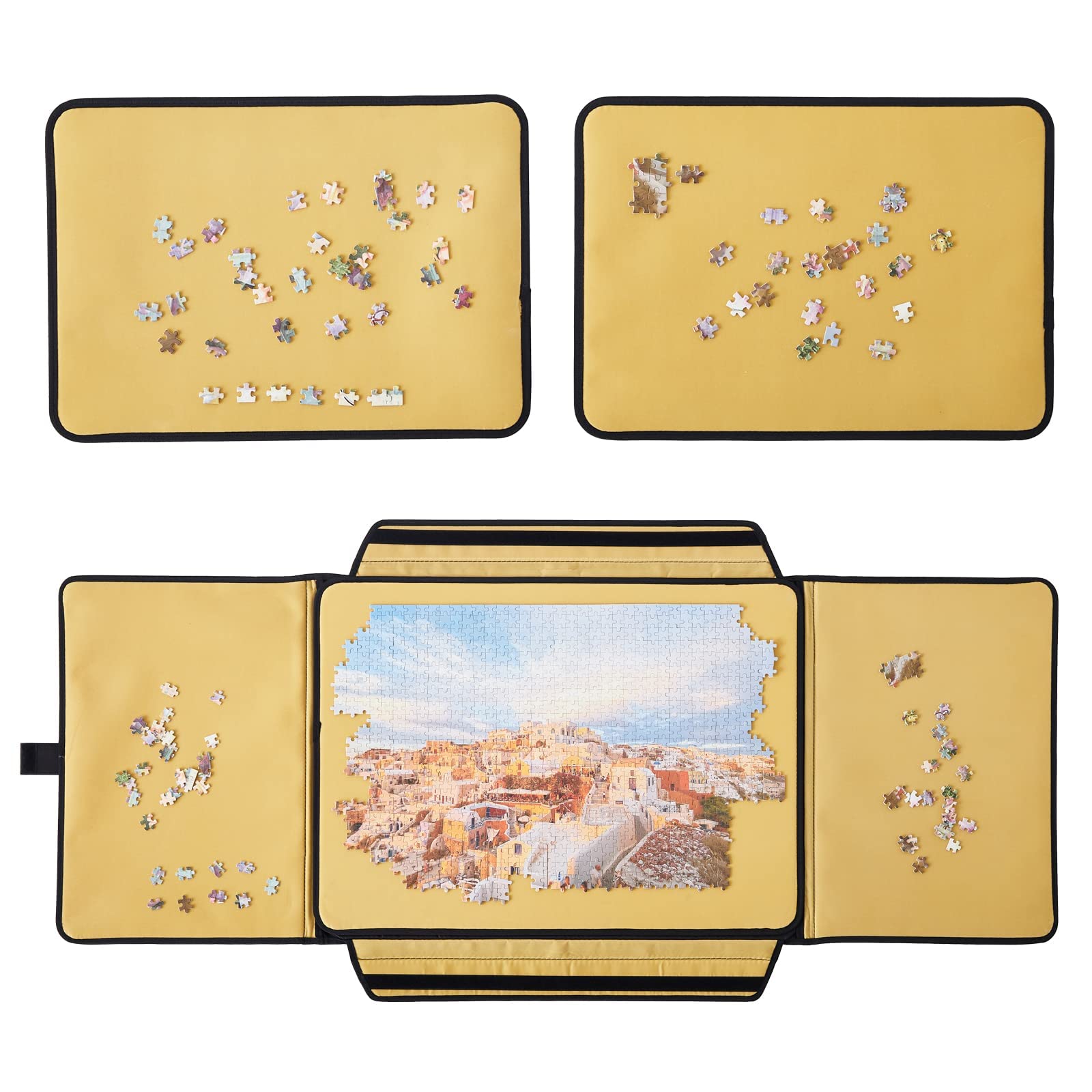 Jomtien 1500 Pieces Puzzle Board, Portable Puzzle Board, Jigsaw Puzzle Table Board,Puzzle mat with Sorting Tray, Non-Slip Surface,Puzzle Accessories Puzzle Storage