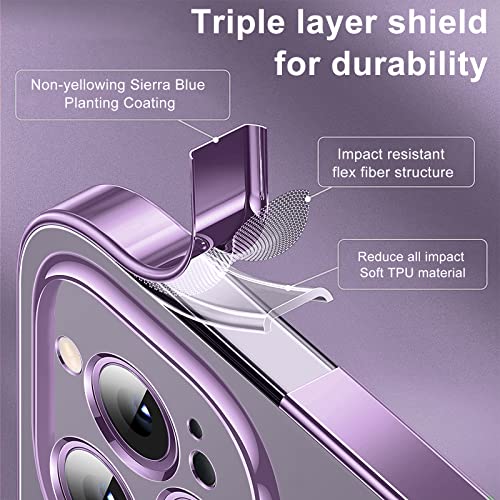 Crystal Bumper Case for iPhone 14 Pro Max Phone Case Clear Slim Silicone Transparent Cute Diamond Flowers 14 Pro Max Case Shockproof Apple Protective Cover para iPhone 14 Pro Max Cases for Women