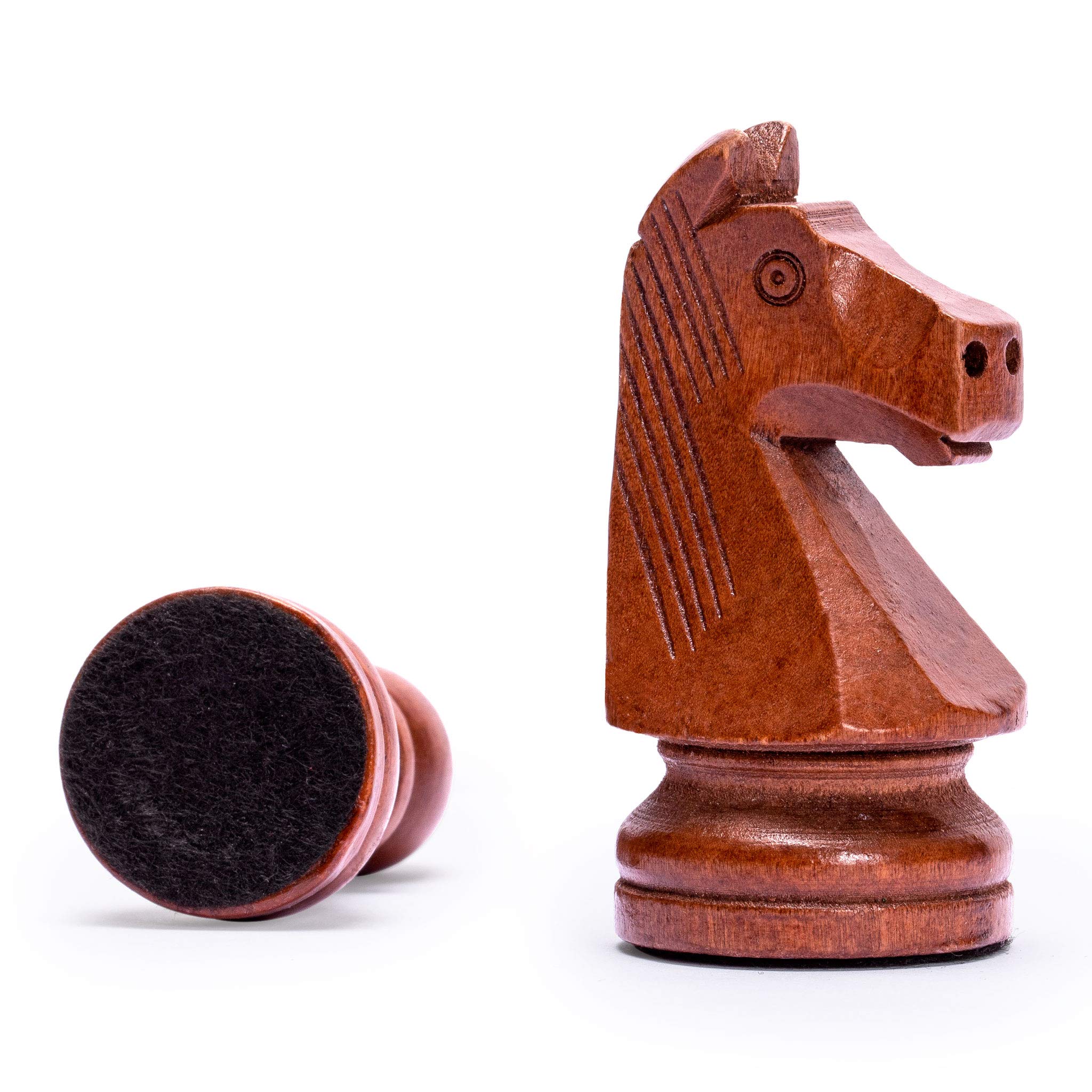 Husaria Staunton Tournament No. 6 Chessmen with 2 Extra Queens and Wooden Box, 3.9-inch Kings