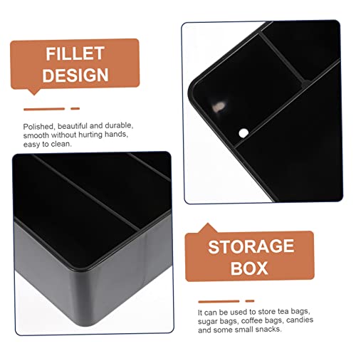 Didiseaon Classification Storage Box Snack containers Locker Organizer bandejas para comida Plastic Coffee Condiment Holder Tea Bags Storage Cabinet Accessory Tray Tea Bag Holder teahouse
