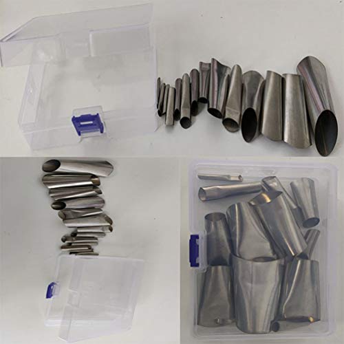 Caulking Nozzle Applicator,14 PCS Caulking Nozzle Stainless Steel Sealant Kit Perfect Caulking Finishing Nozzle Applicator Reusable Filling Operation Tool for Kitchen and Bathroom