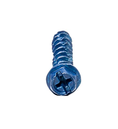 Wej-It Wej-Con Concrete Screws,1022 Heat Treated Carbon Steel, Blue R-Blocker Finish (3/16" x 1-1/4", Hex Head)