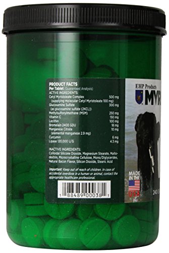 EHP Products Myristin Canine 240 Count Joint Formula