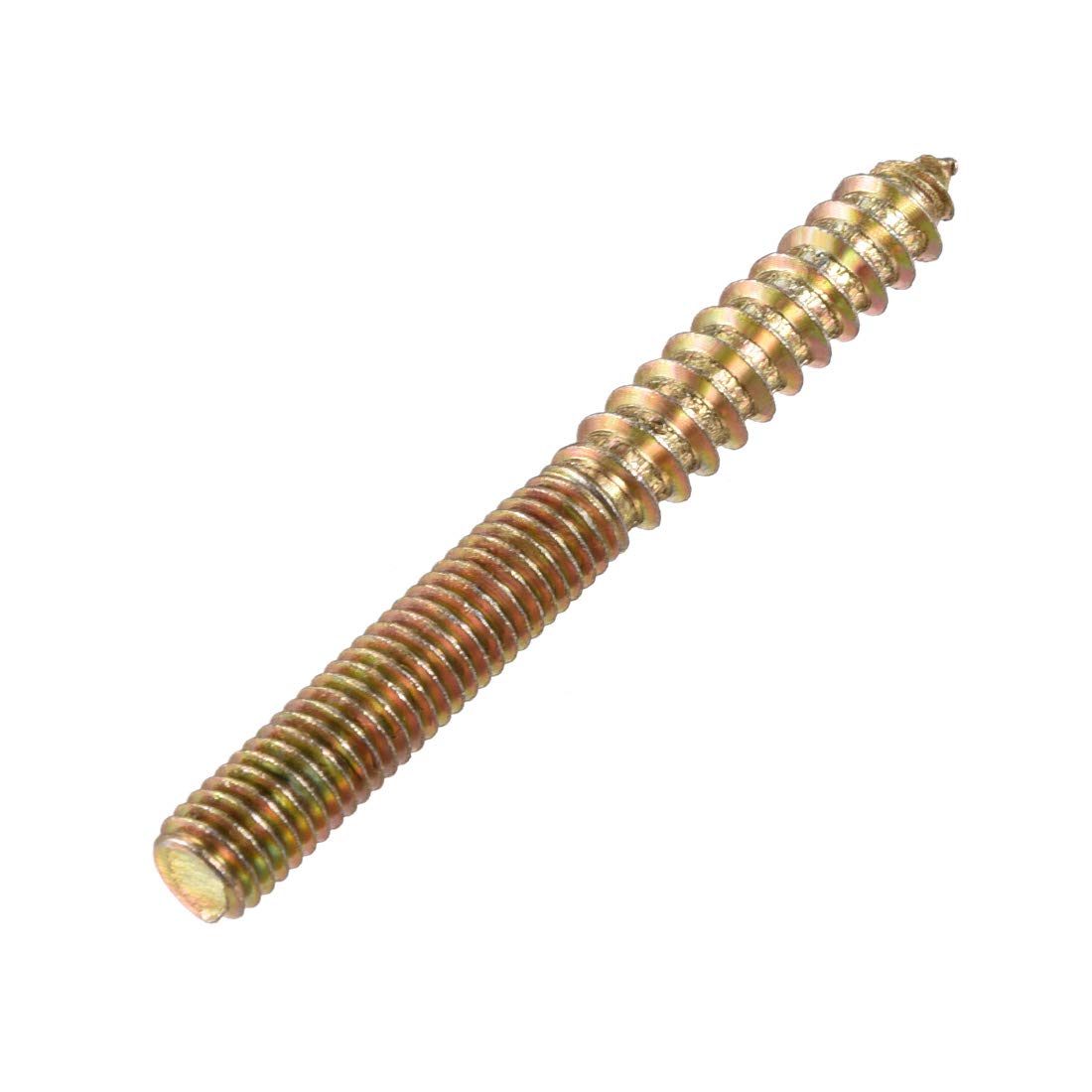 uxcell M8 Hanger Bolts Length 3"(75mm) Double Headed Bolts Self-Tapping Screw 8mm Wood Joint Furniture Legs 15pcs