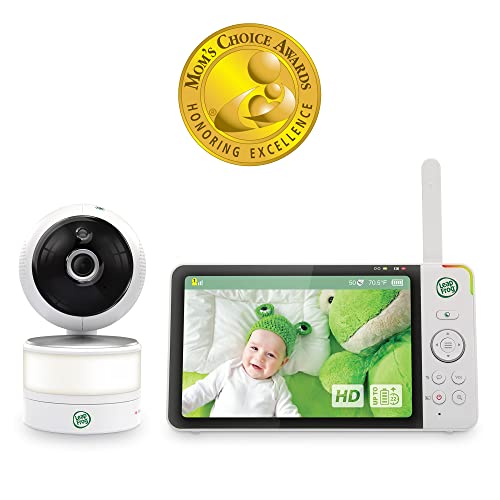 LeapFrog LF920HD Color Night Vision Video Monitor, 7" HD Display, 360 Pan Tilt, Night Light, Temp & Humidity Sensor, Up to 15Hrs Video Time, Range Up to 1000ft, Secure Transmission