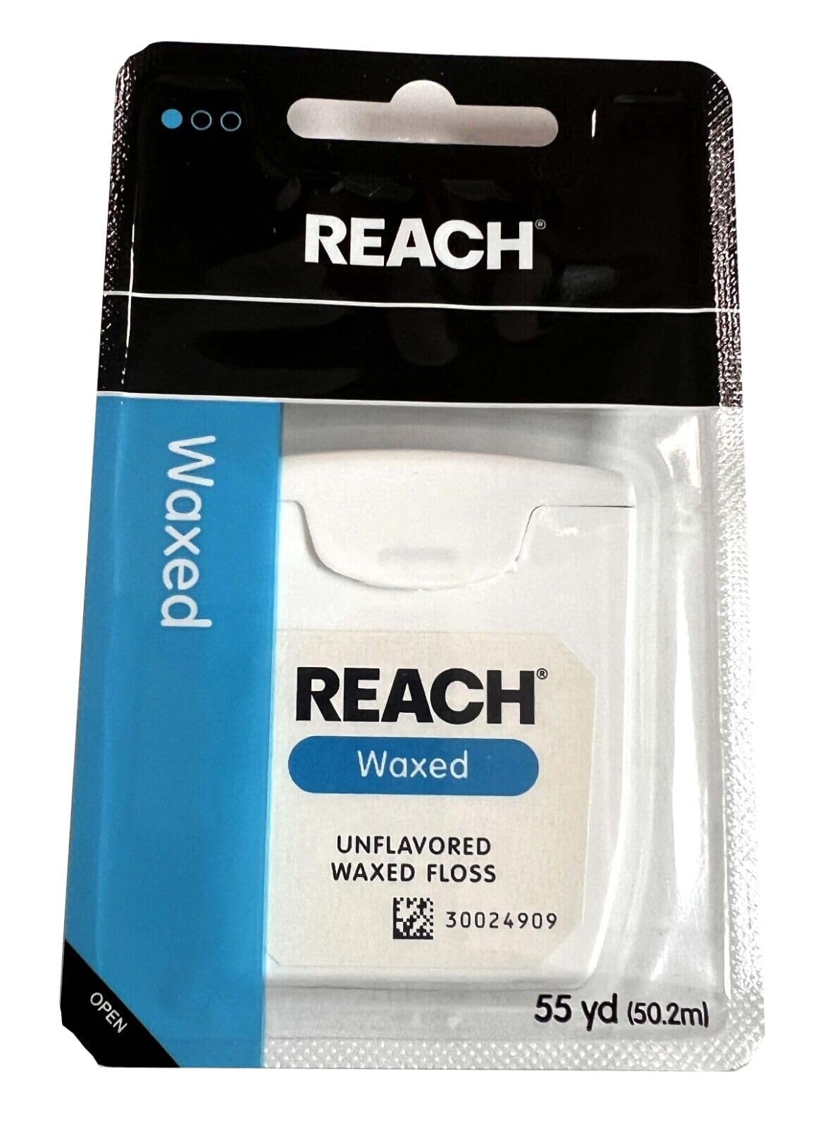 Reach Waxed Floss Unflavored - 55 yds, Pack of 6