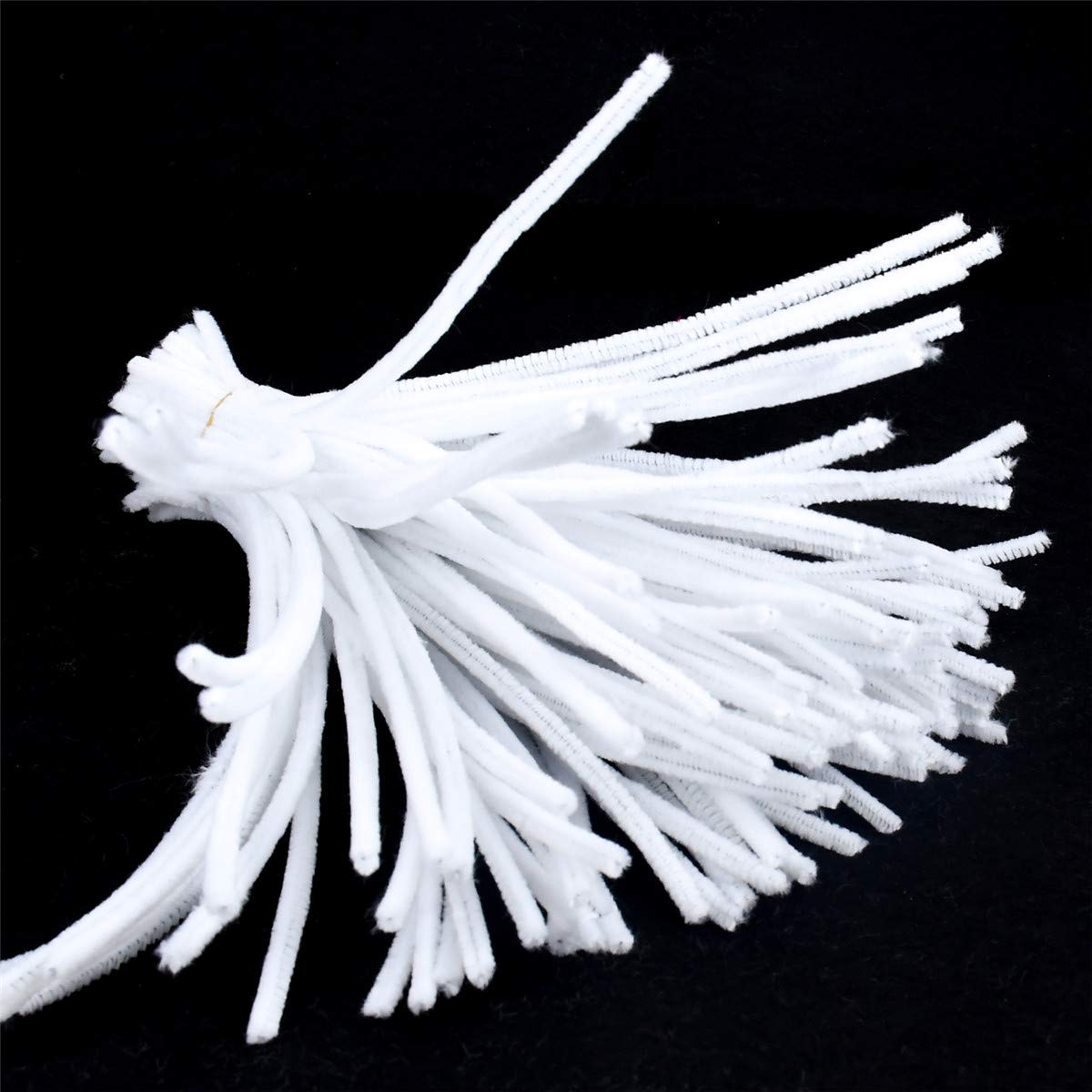 HAO SHENG YI Pipe Cleaners 300 PCS Craft Chenille Stems for DIY Art Creative Crafts Decorations(White)