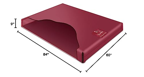 Full Motion Free Flow Hardside (Wood Frame) Waterbed Mattress - Queen Size