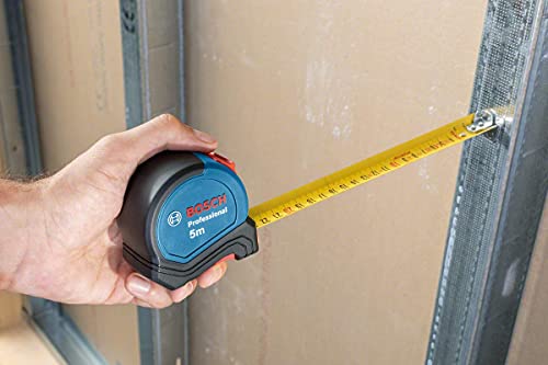 Bosch Professional 1600A016BH Tape Measure (Length: 5 m, Width: 27 mm, in Blister Packaging)