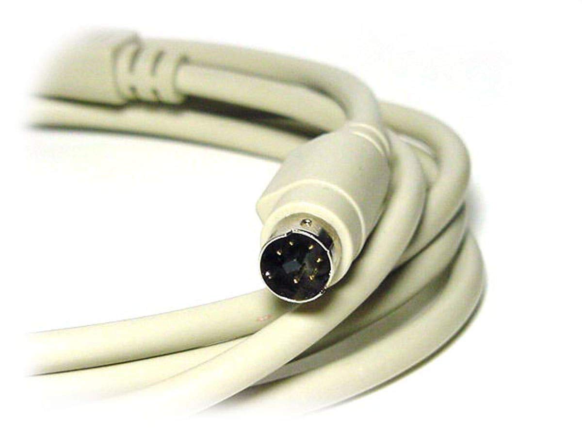 Monoprice PS/2 MDIN-6 Male to Male Cable - 6 Feet - Used as PS/2 Keyboard/Mouse Connector