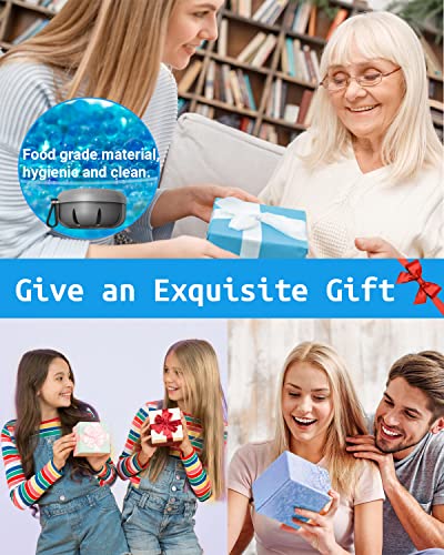 Denture Bath Case, Denture Cup, Leak Proof Portable Retainer Case, Denture Cleaning Kit with Cleaner Brush, Denture Box with Strainer & Mirror, Denture Case for Aligner Retainer Mouth Guard