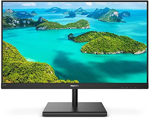 PHILIPS 27 Inch 2021 Computer Monitors Frameless Monitor, 27" Full HD IPS, 124% sRGB, FreeSync 75Hz, VESA, 4ms Response Time, VGA, HDMI, Black w/ 4K HDMI (1-Pack)