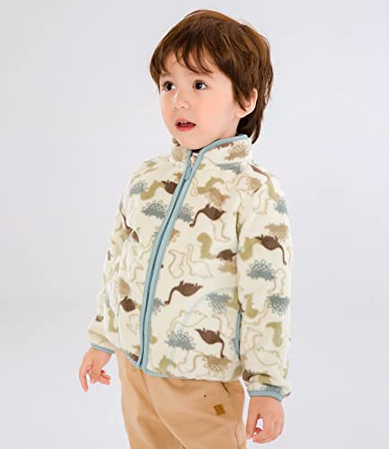 DILIBA Toddler Fleece Jacket Sherpa Baby Boys Girls Lightweight Fall Winter Warm Coats Size 6-7