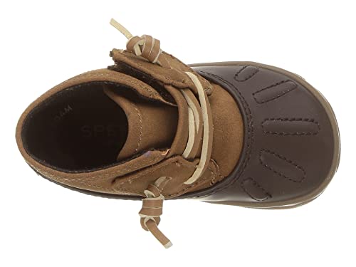 Sperry Kids Footwear Baby Icestrom Crib Boot, Tan/Brown, 4 US Unisex Infant