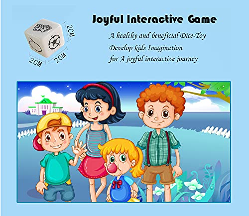 Happy Story 18 Cubes Bundle Sets Roll Cubes A Happy Trip and Challenge of Words and Stories 108 Images Unlimited Stories Combination Story Dice Game Set Imaginative Play for Kids