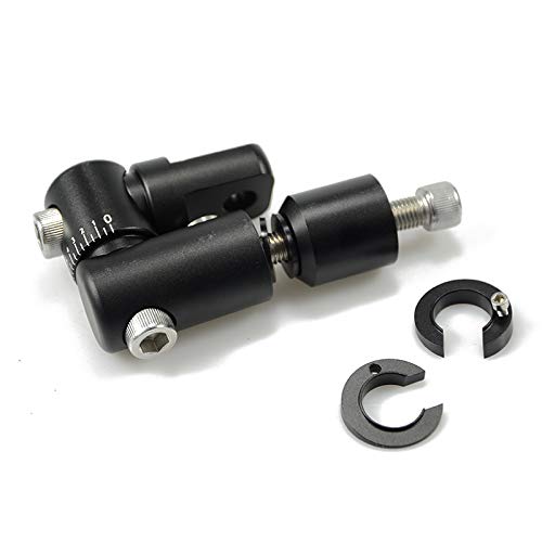 Archery Single Side V-Bar Quick Disconnect Mount Adjustable Bow Rod Stabilizer(Black-Single)