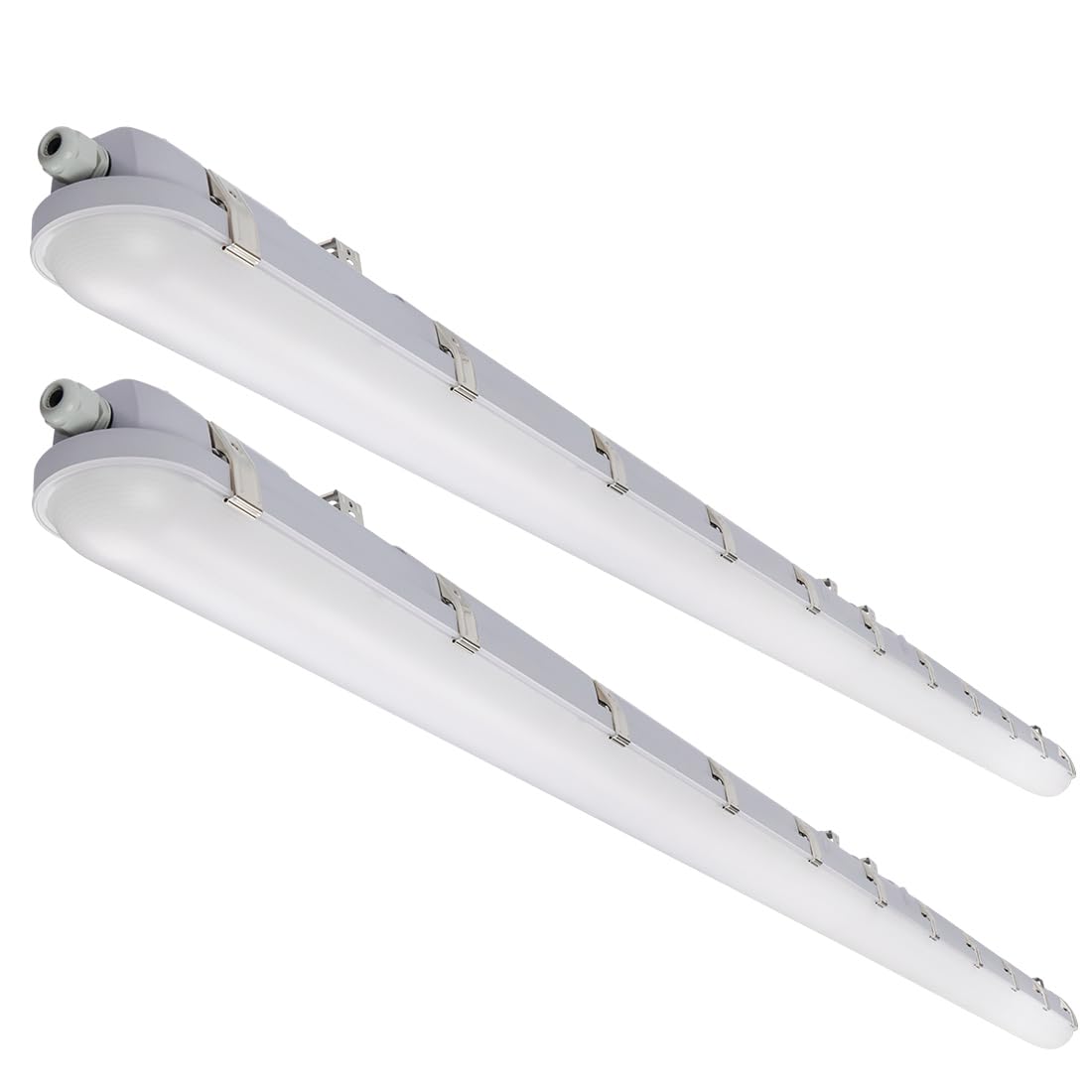 kadision 8FT LED Vapor Tight Light Fixture, 90W/70W/50W Wattage Selectable, 11700lm Dimmable 5000K 100-277V IP65, Vapor Proof LED Shop Lights for Garage Car Wash, ETL Listed (2 Pack)
