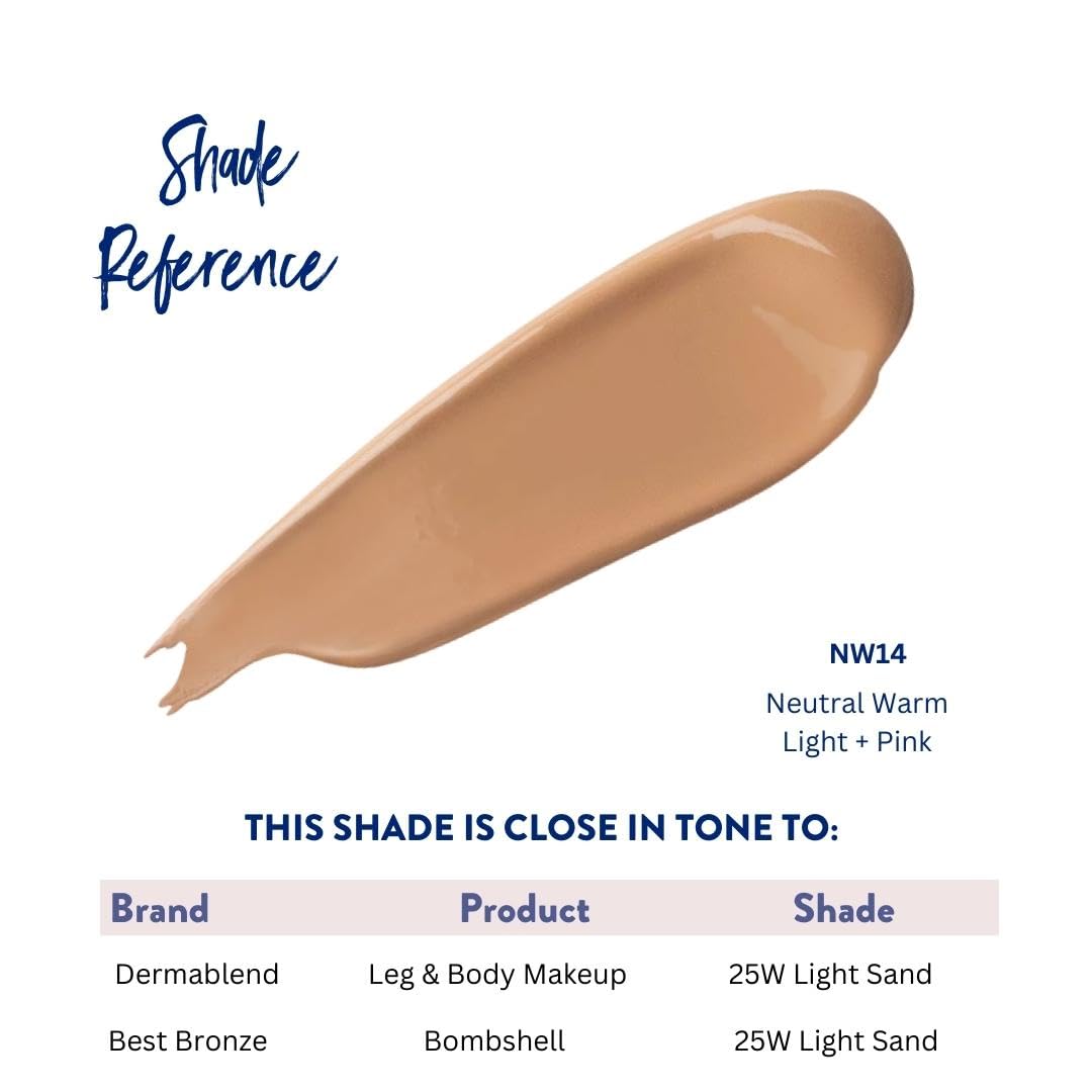 Best Bronze Bombshell Body and Leg Makeup Waterproof - Full Coverage Foundation and Concealer Makeup to Cover Scars, Bruises, Tattoos, Vitiligo, And More