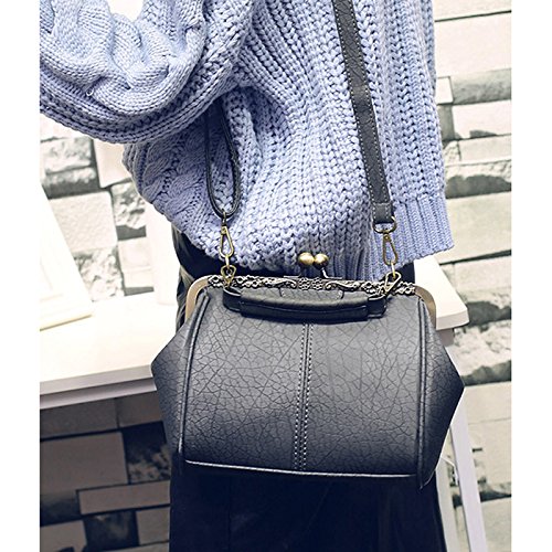 Donalworld Women Retro Hollow out PU Leather Handbag L Flp