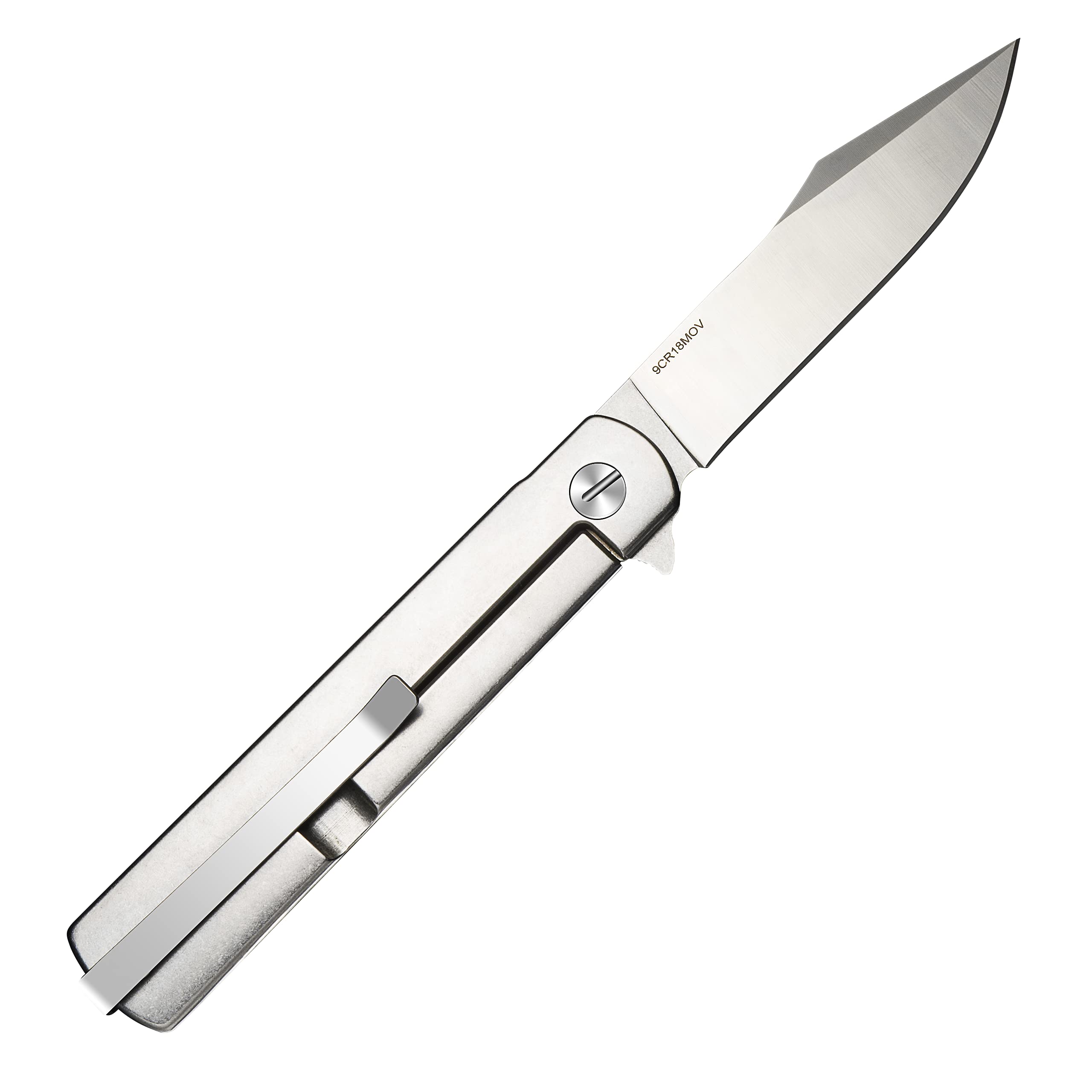 Casvno Pocket Knife Folding knife (F05A):3.3” 9CR18MOV Steel Blade,G10 Handle,SpeedSafe Assisted Open, Flipper, Liner and Tip Lock,3.56 oz