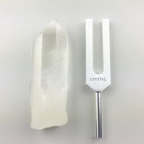 Jonathan Goldman's Crystal Resonator Tuning Fork - Includes Tuning Fork & Instructional Sheet/Sweet Harmonious Sound/Effective at Vibrating the Crystalline Structure of Objects