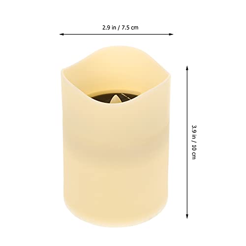 ibasenice Led Solar Tea Lights Flameless Tealight Candles Outdoor Lighting Night Light for Lantern Garden Camping and Home Decor 4pcs