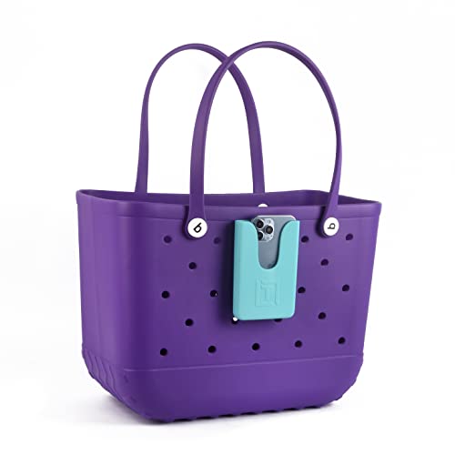 Tributary Brands - Phone Holder Compatible with Bogg Bag - Universal and Made of Silicone Teal