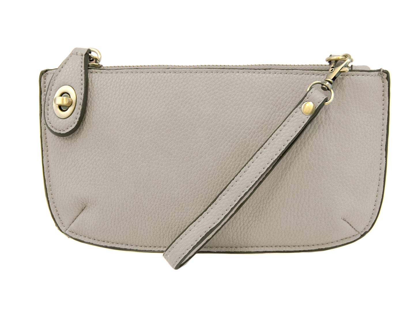 Joy Susan Women's Fashion Purse Mini Crossbody Wristlet Clutch Handbag - Grey