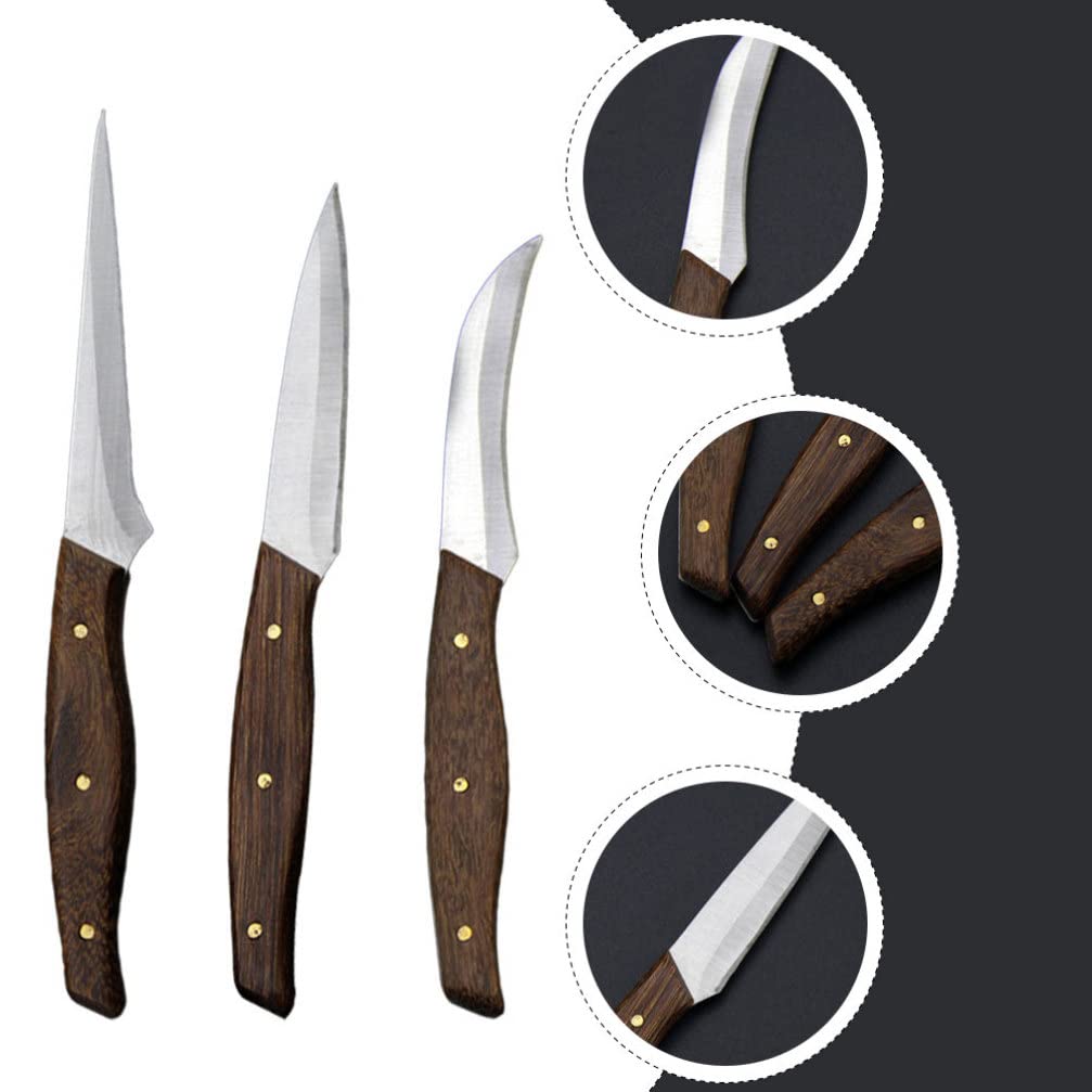 Hemoton Vegetable Fruit Carving Knife DIY: Professional Chef Knife Food Fruit Paring Knife Kitchen Tool Utensils 1 Set