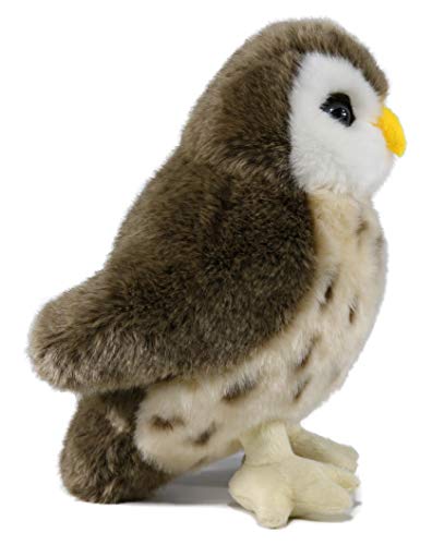 Ice King Bear Owl Stuffed Animal Luminous Eyes, Cute Plush Toy 10 Inches