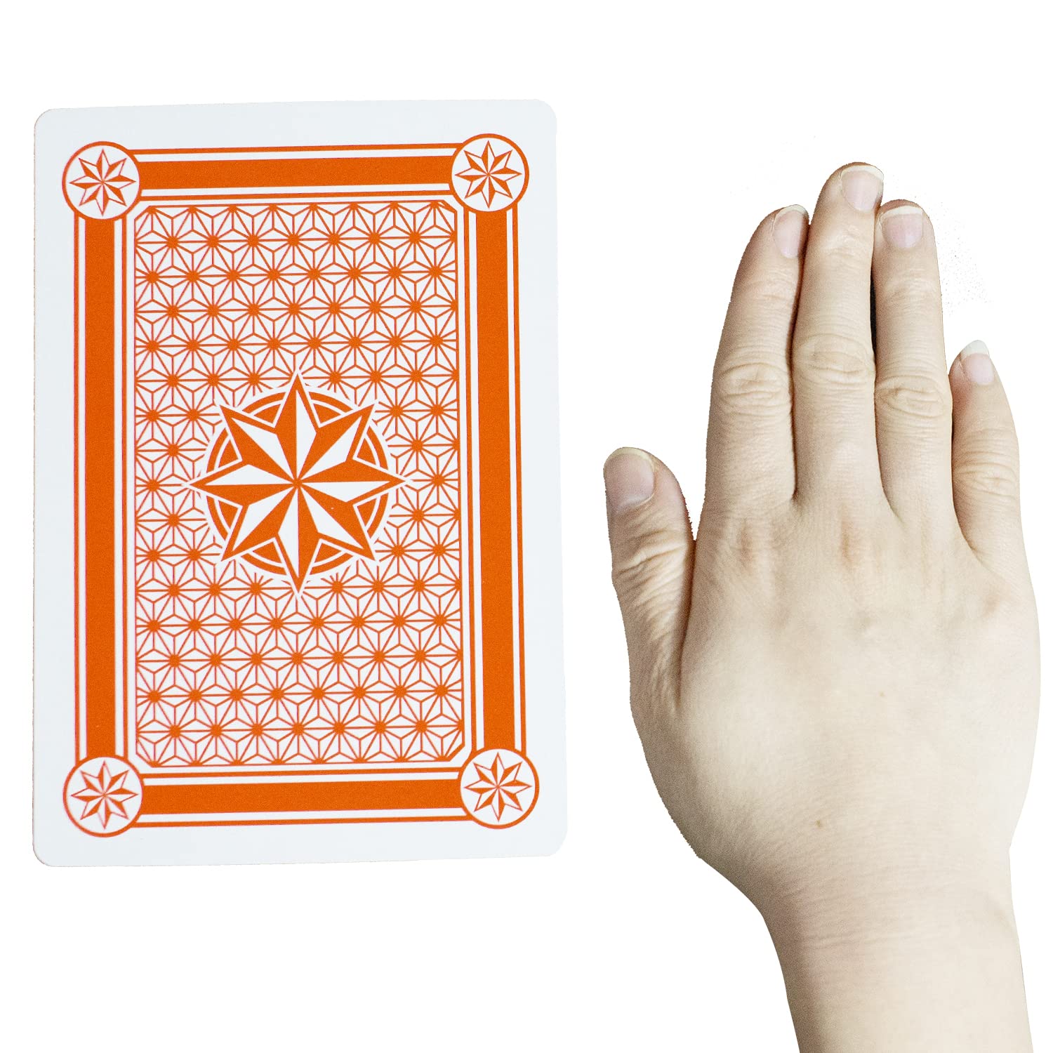 Jumbo Giant Playing Card Deck - 5x7 Inch Large Poker for Seniors Super Big Game Card Set Oversized Bridge Playing Cards Huge Magic Poker for Family Party Fun Suitable for All Ages