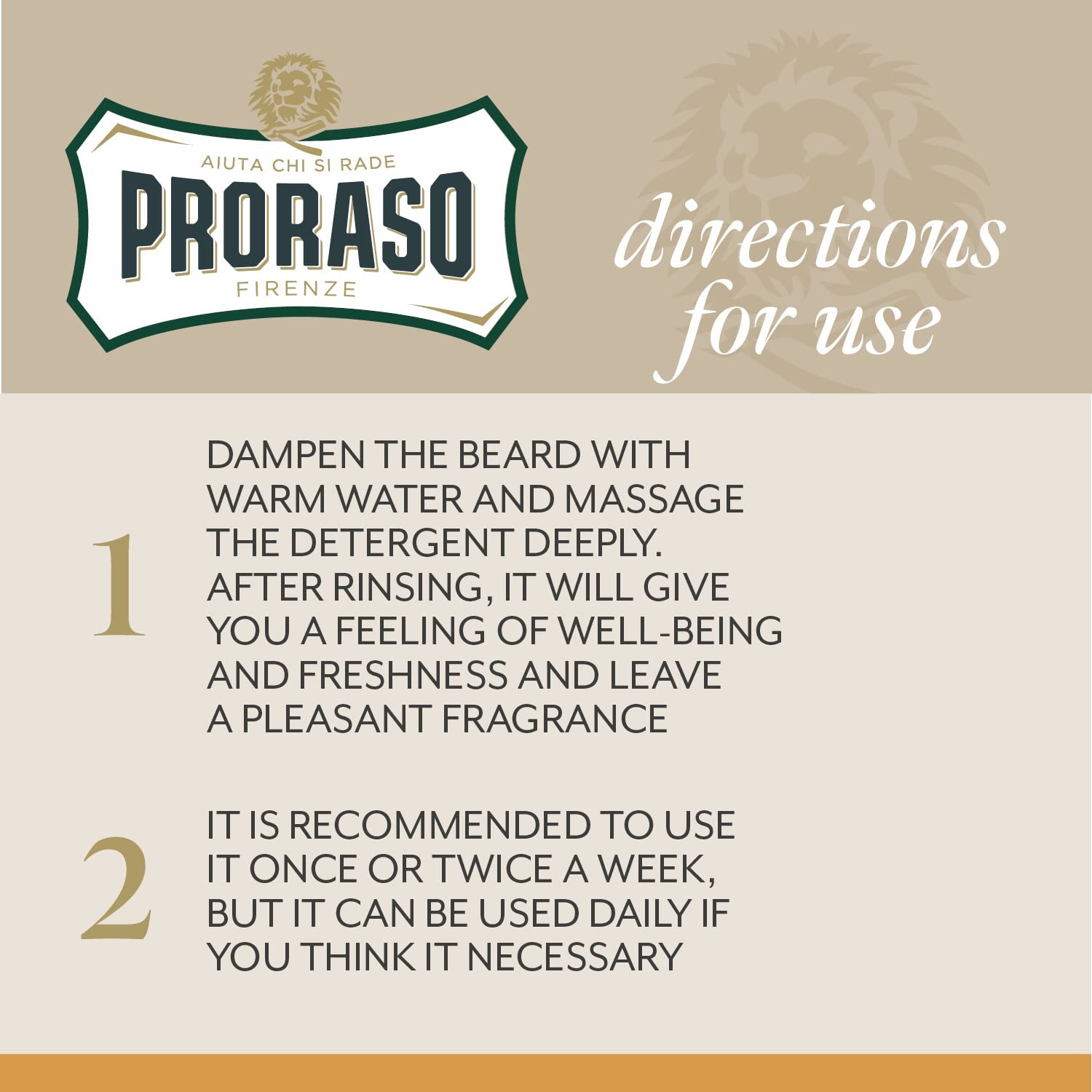 Proraso Beard Wash - Wood and Spice, 6.8 Fl Oz