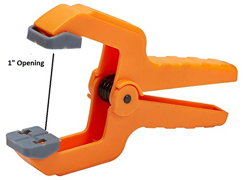 Bora 1-Inch Mini Spring Clamp, 20-pack, 540520. Give yourself an extra hand with these tough polymer mini spring clamps