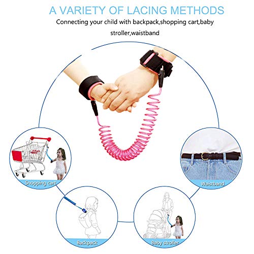 Baby Walker,Walking Handheld Babies Harness Adjustable,Child Activity Toddler Walking Assistant-Help Baby Walk-Pulling and Lifting Dual Use-for 8-24 Month Baby(Pink)