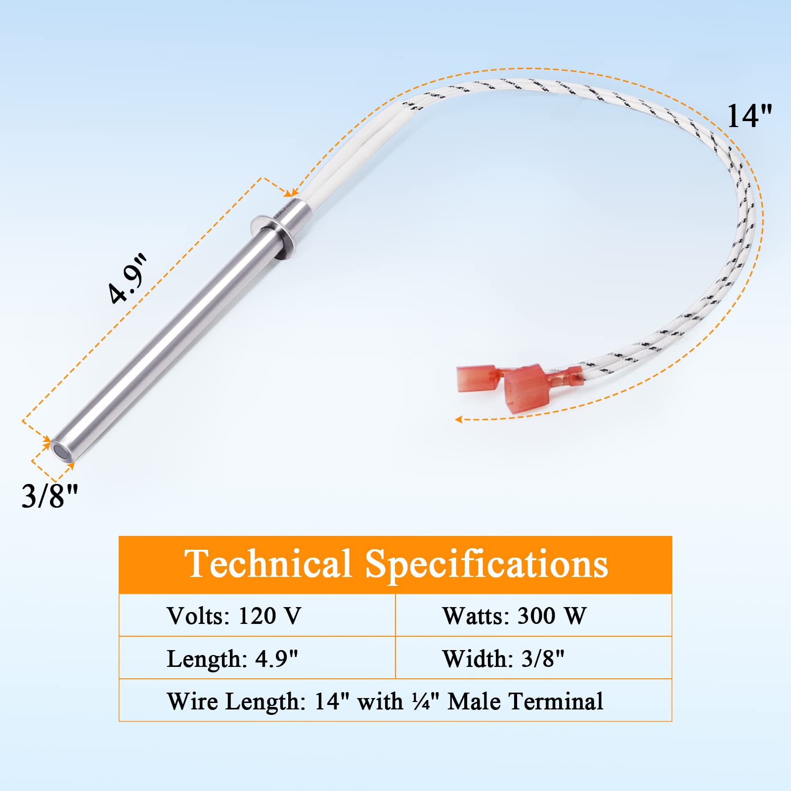 Criditpid Replacement SRV7000-660 Igniter for PelPro PP130, PP60, PP70 Pellet Stove, Pleasant Hearth PH35PS, PH50CABPS Pellet Stoves.
