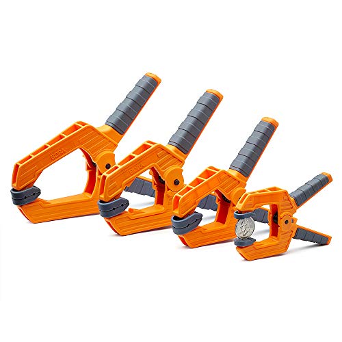 Bora 4-inch Professional Spring Clamps Pair, 35-Pounds of Clamping Pressure, Includes 2 Spring Clamps, 570604