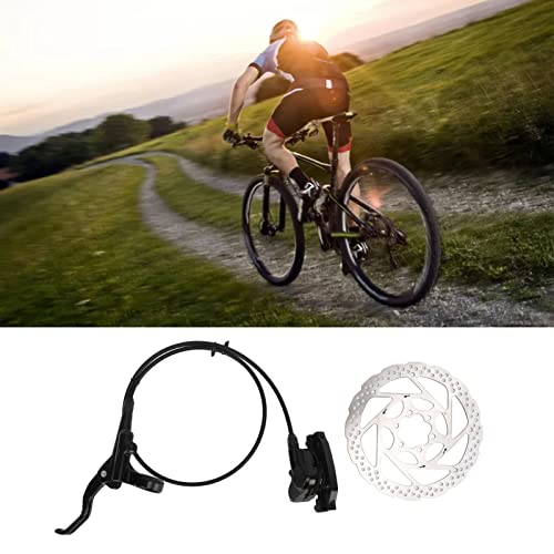 BOTEGRA Left Front Brake, Forging Caliper Double Piston Lightweight Bike Disc Brake Aluminum Alloy Handle Integrated Cylinder for Road Bike