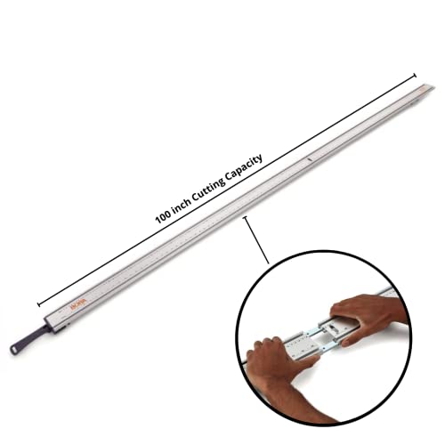 Bora 50” Ruled WTX Clamp Edge Extension for WTX Clamp Edge Saw Guide for Woodworking, Contractors, Carpenters and DIY, 50 inch Extension, 545060