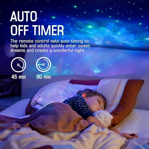 AUKYO Astronaut Galaxy Projector - Star Projector, Remote Control Spaceman Night Light with Timer, for Gaming Room, Gift for Kids Adults for Bedroom, Christmas, Birthdays, Valentine's Day
