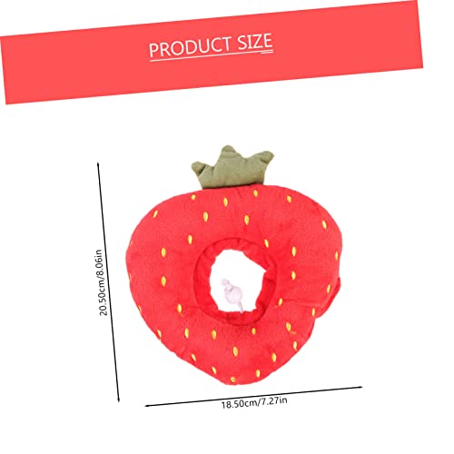 Kisangel 5pcs Cat Collar -bite Collar Donut Decor Cat Calming Collar After Surgery Cat Neck Collars Recovery Dog Collar Cat After-Surgery Collar Pet Red Portable Lint