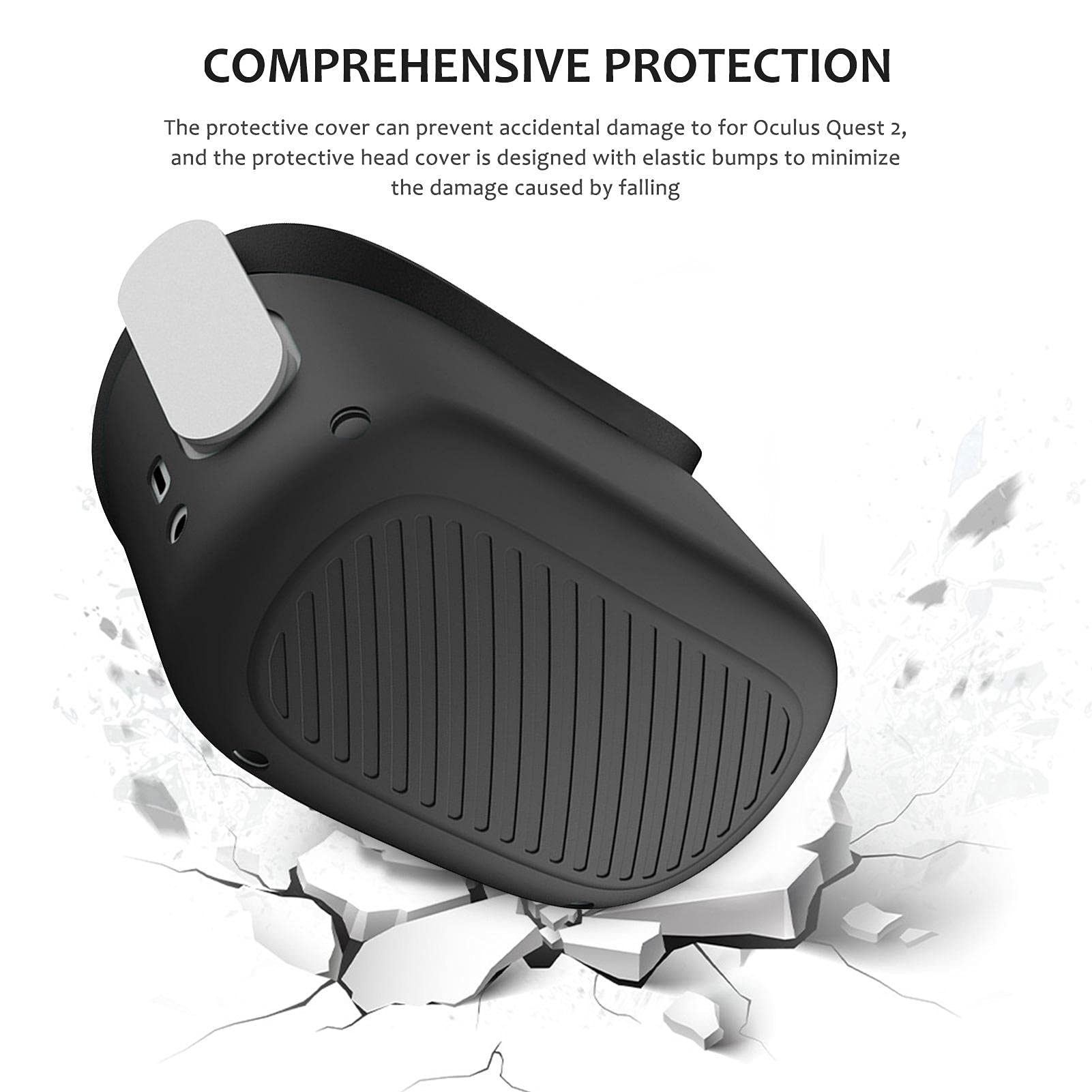 ICRPSTU VR Shell Silicone Face Protector Cover - Sweat-Proof, Non-Slip, Washable, Anti Scratch Anti Dust Anti Shock