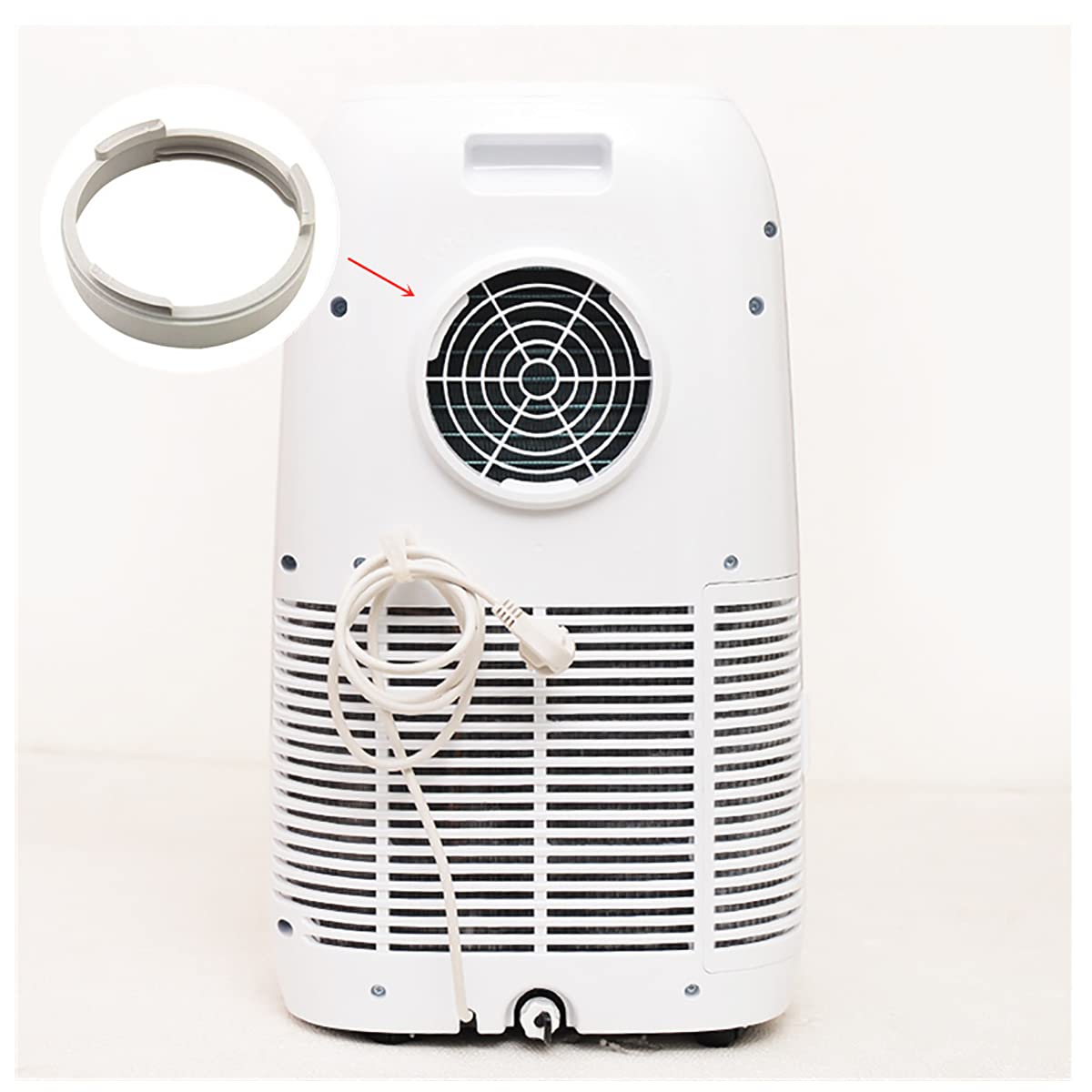 N/D 5.9 Inch/6 Inch Portable Air Conditioner Exhaust Hose Coupler, Window Adapter Tube Connector Air Conditioning Exhaust Pipe Air Hood Baffle Plate Mobile Air Conditioning Accessories,150 cm