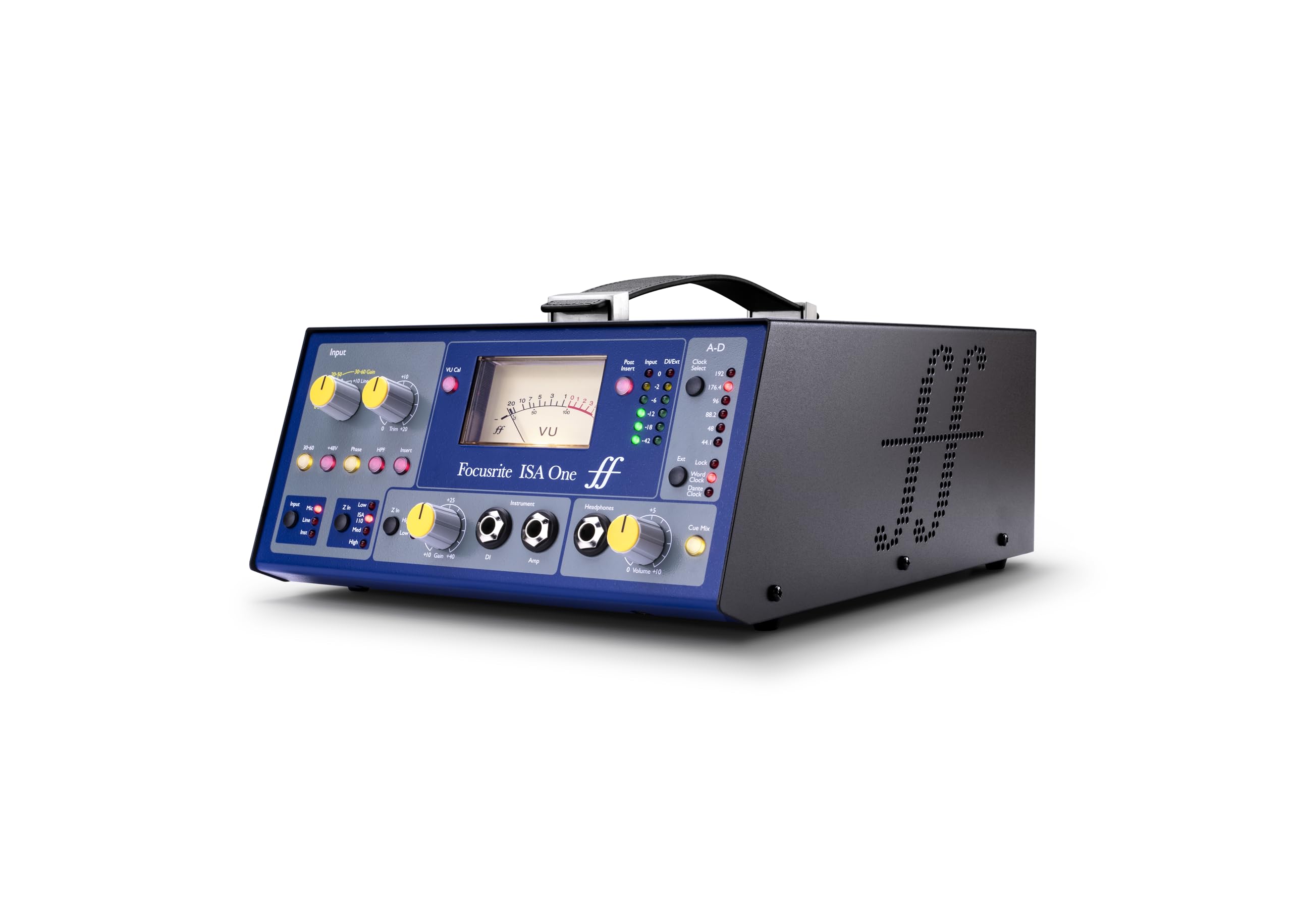 Focusrite ISA One Heritage mic pre with independent DI, variable impedance selector and independent headphone amp