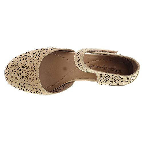 Easy Spirit Women's Cindie Dress Pump, Natural Nubuck, 9 M US