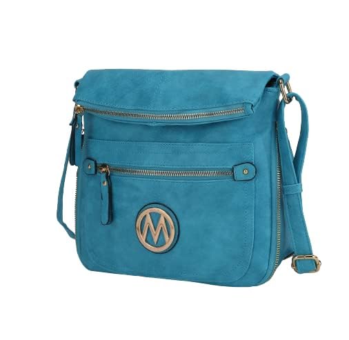 MKF Crossbody Bag for Women, Vegan Leather Messenger Purse β Designer Pocketbook Handbag Shoulder Strap