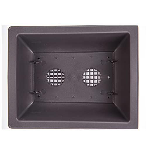Bonsai Pots β 3pcs Bonsai Pot with Humidity Trays for Indoor Plants β Bonsai Pots with Drainage Tray and Built-In Mesh β Durable Plastic Bonsai Tree Pot with Irrigation Holes β 9"D x 6.7"W x 3"H